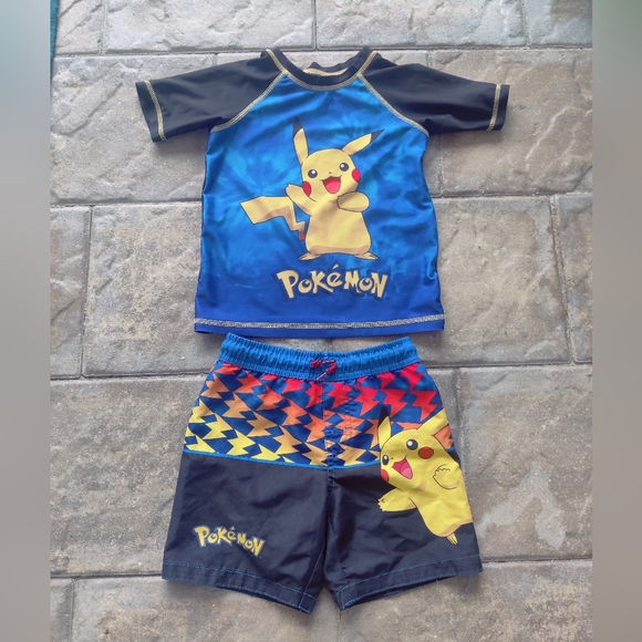 Pokemon | Swim | Pokemon Pikachu Swim Set Size Xs | Poshmark